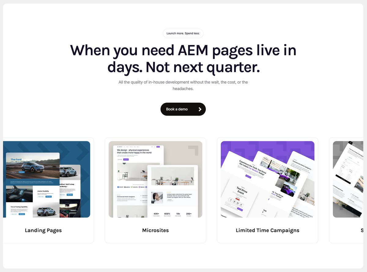 Launch AEM Pages in Days. Not Next Quarter | Lean Delivery AG